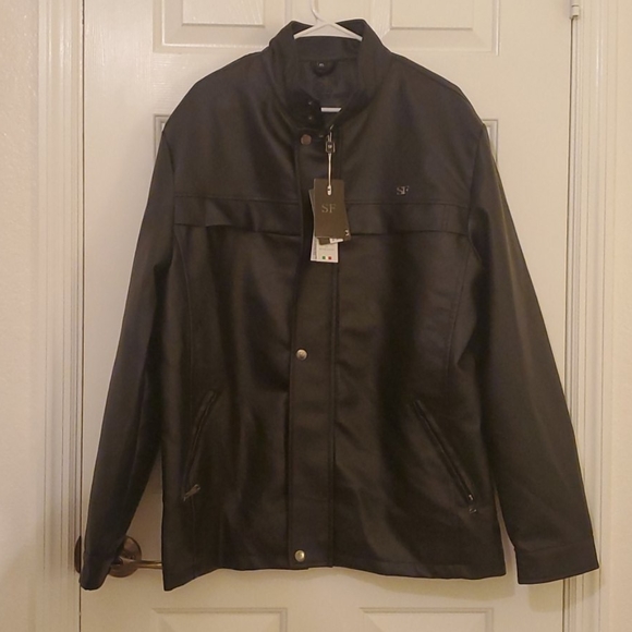 S.F. | Jackets & Coats | Sf Superlative Fashion Mens Leather Jacket ...